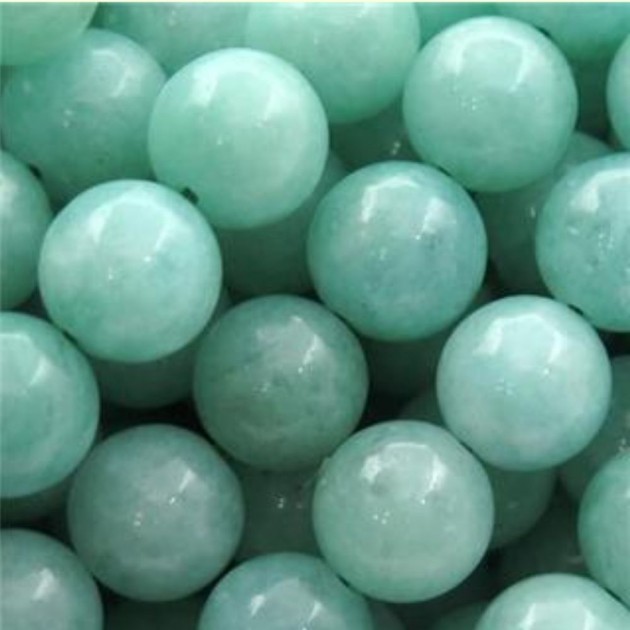 Jade, grønn spong med hull, 8 mm, runde (20 stk) | Stort utvalg av ...